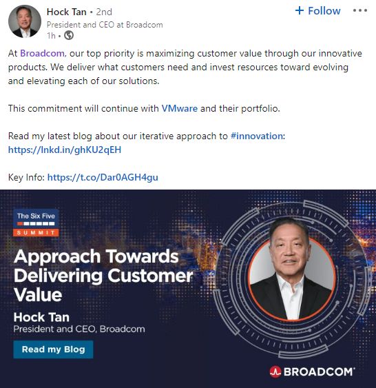 2023年6月26日，博通软件在Twitter上发布了以下帖子：